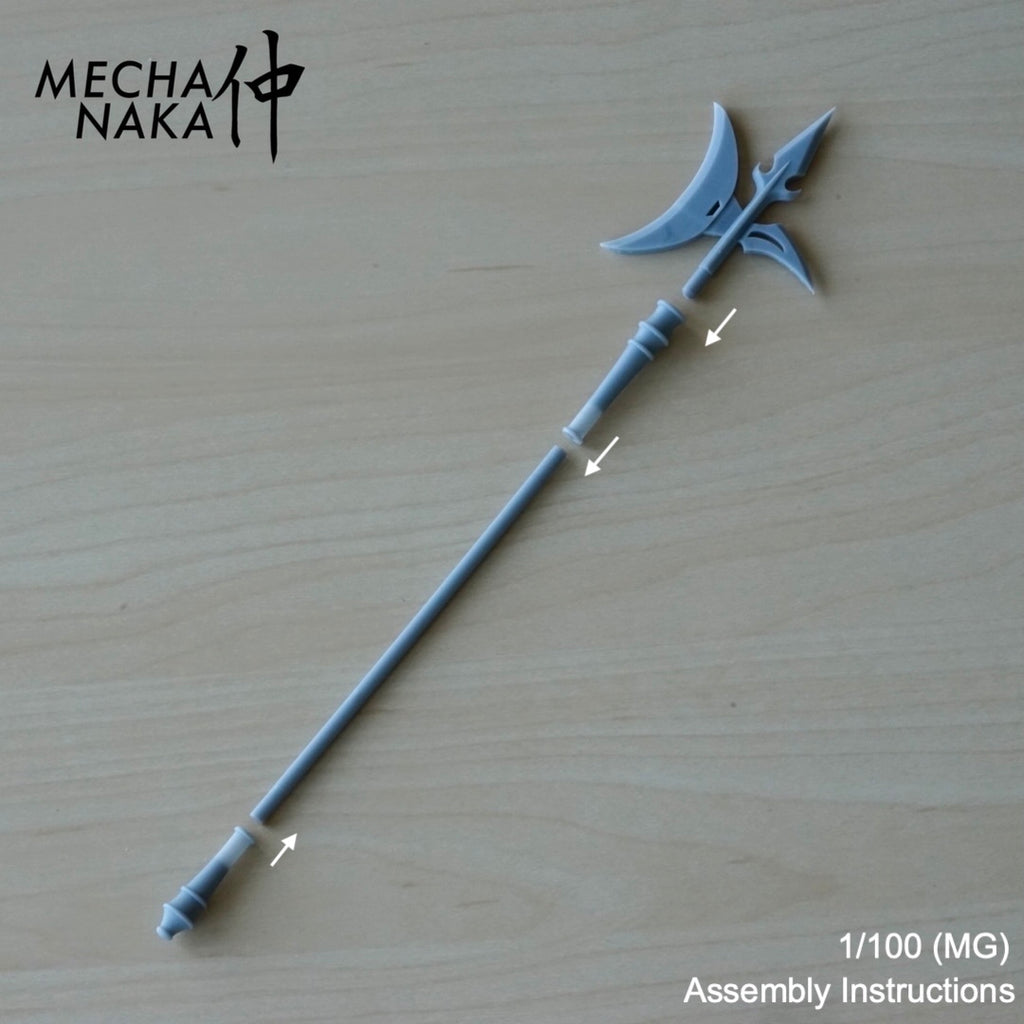 Chinese Halberd - Gunpla Weapons by MechaNaka