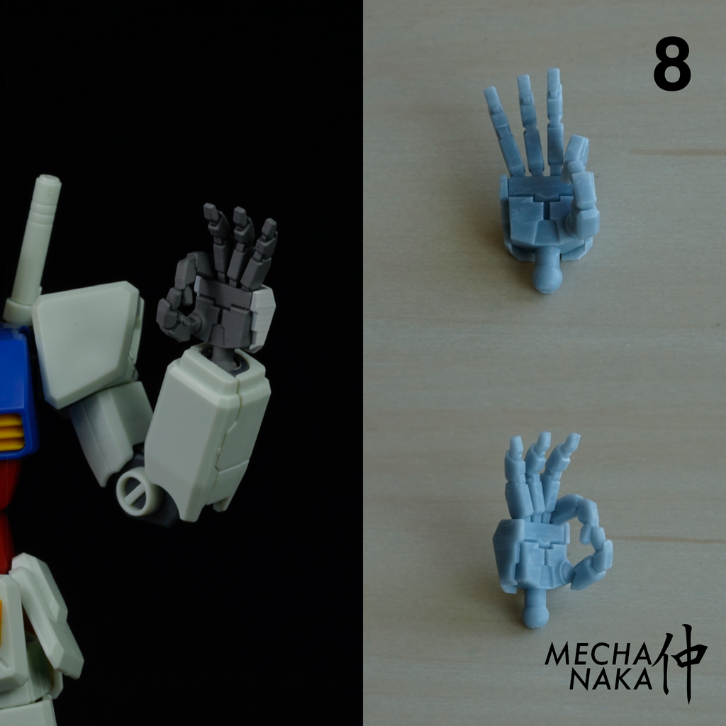 Hands - MG (1/100) - Gunpla Detail Parts by MechaNaka